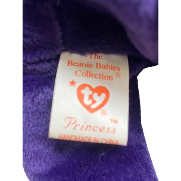 Ty | Toys | Ty Beanie Babies Princess Diana Purple Bear 997 Polyester ...